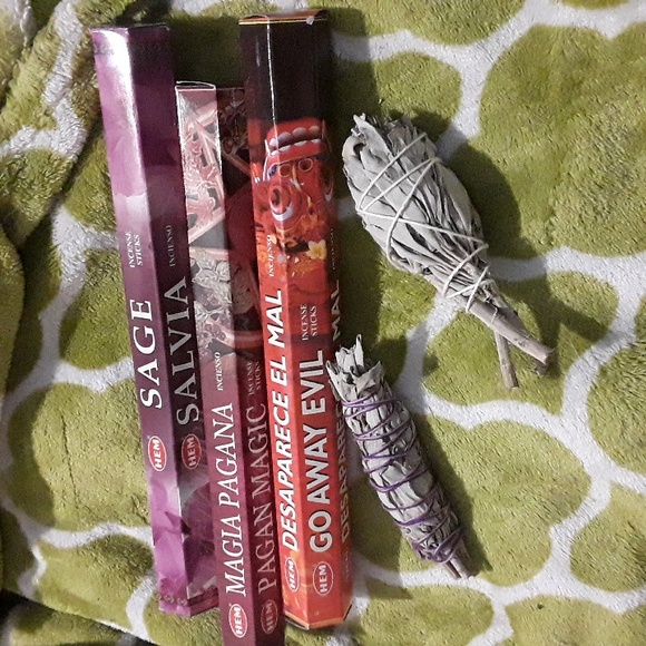Hem | Other | Sagepagan Magic Go Away Evil Incense And White Sage ...